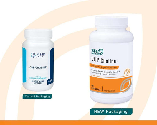 CDP Choline 250mg, 60 Capsules, Klaire Labs - Welzo
