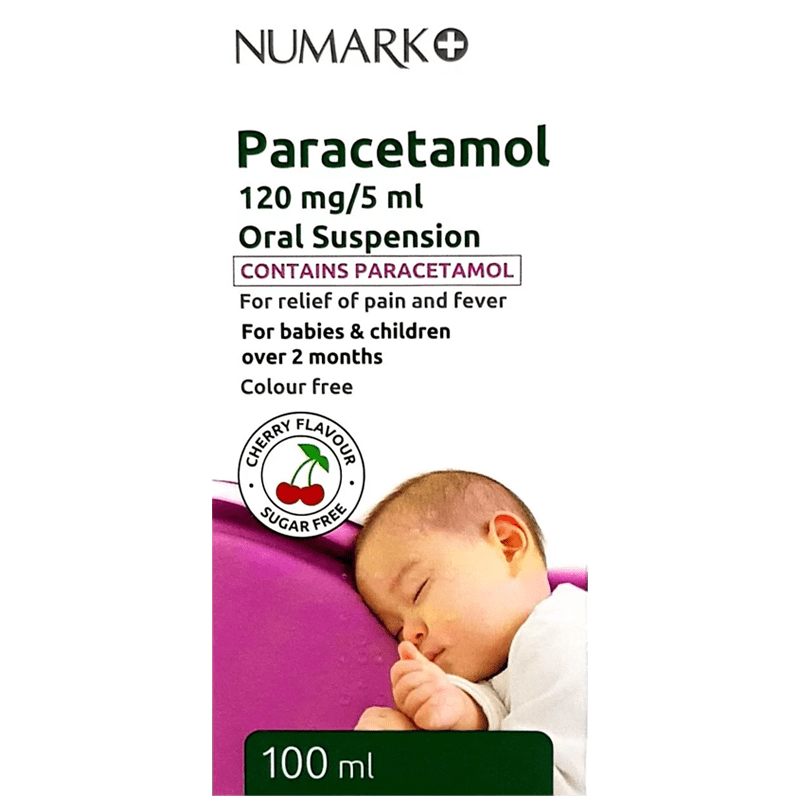 Numark Paracetamol 120mg/5ml Oral Suspension 100ml | Welzo