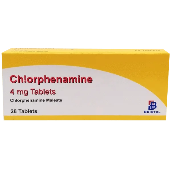 Chlorphenamine Maleate (Bristol) 4mg Tablets Pack of 28