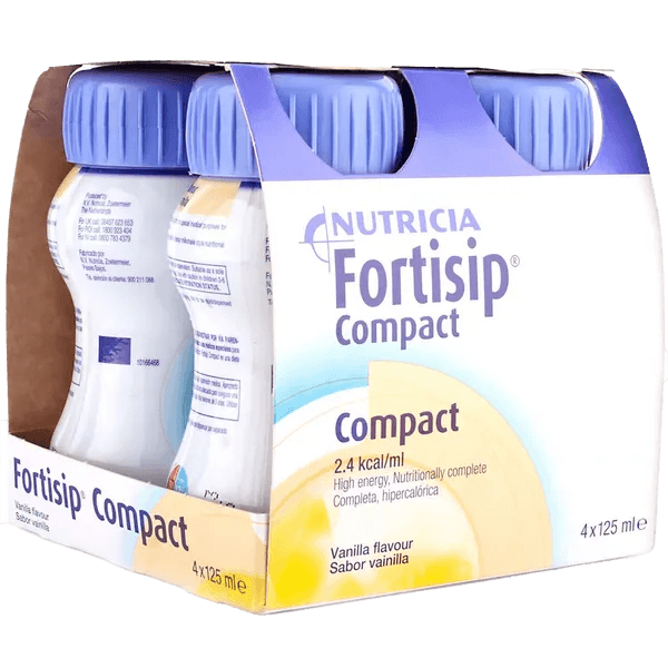 Fortisip Compact Vanilla 125ml Pack of 4